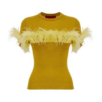 La DoubleJ High Kick Tee - - Knitwear - Damen - Gr&uuml;n - XS