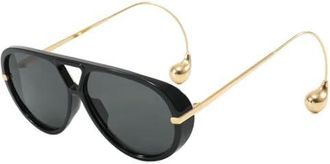 Generic Lunettes de soleil surdimensionnées uniques tendance punk uv400, Noir/gris, Taille unique