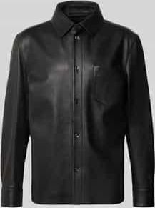 HUGO BOSS Regular Fit Lederjacke aus echtem Lammleder Modell C-MOVITZ