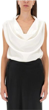 Kiton Femme, Blouses et Chemises, Blanc, Taille: 38 FR Chemise &agrave; col tombant