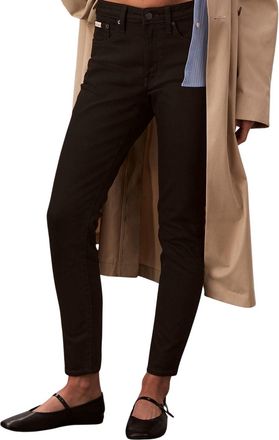 Calvin Klein Damen Jeans Hose Skinny Classic Black Mid Rise, Schwarz (Ck Classic Black), 28W/34L