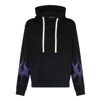 Vision Of Super Flammen Leichter Hoodie Schwarz/Lila - - Sweatshirts & Hoodies - Herren - Schwarzk - L