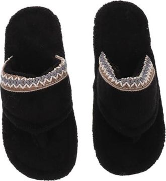 Yarnow Pantoufles Femme &agrave; Semelle &Eacute;paisse Chaudes et L&eacute;g&egrave;res Sandales Int&eacute;rieur Respirantes avec Doublure Confortable Mules Noir