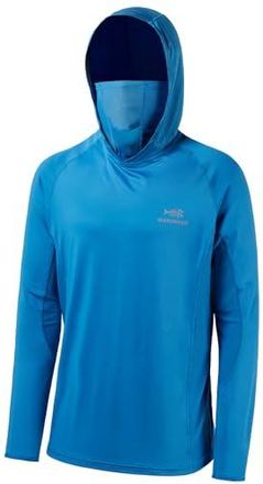 Bassdash UPF 50+ Chemise de pêche à Manches Longues avec Masque UV pour Homme
