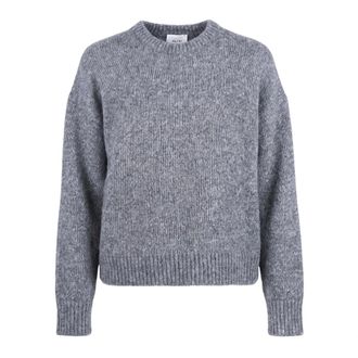 Alysi Maille &agrave; col rond - Femme - Pulls - Gris - Taille: 36 FR