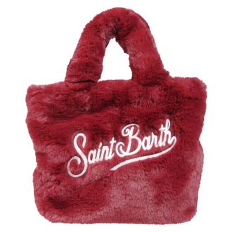 MC2 Saint Barth Vanity Mini Soft Fur - Femme - Sacs - Rouge - Taille: ONE Size