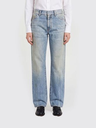Maison Margiela High-Waist Straight-Leg-Jeans im Used-Look