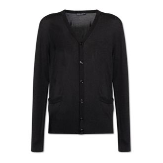 Dolce & Gabbana Gekn&ouml;pfter Cardigan - - Knitwear - Herren - Schwarzk - 3XL