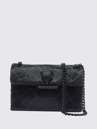 Kurt Geiger Mini sac &agrave; bandouli&egrave;re Kensington en tissu noir avec strass