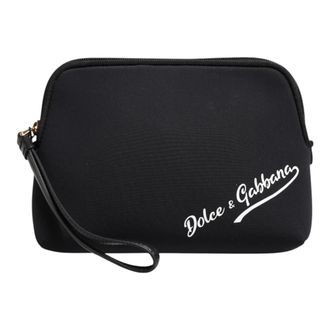Dolce & Gabbana Femme, Sacs, Noir, Taille: ONE Size Clutch Pouch Borse