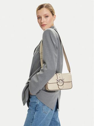 Pinko Handtasche Love One Mini Slouchy Fl Al 25-26 PLTT 104340 A2JU &Eacute;cru