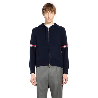 Thom Browne Armband Zip-Up Hoodie in Cashmere