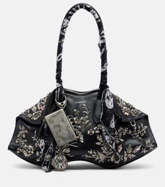 Alexander McQueen Verzierte Schultertasche Manta Medium