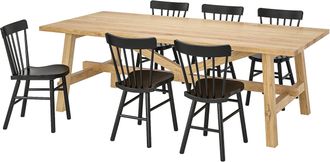 IKEA M&Ouml;CKELBY / NORRARYD Tisch und 6 St&uuml;hle