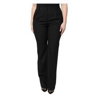Dolce & Gabbana High-Waisted Boot-Cut Anzughose - - Trousers - Damen - Schwarzk - 2XS
