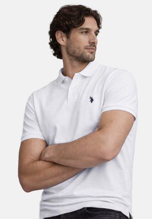 U.S.Polo Association Poloshirt USBrodyy - Herren Shirt aus Baumwolle mit Logo-Stickerei 100 % Baumwolle mit klassischem Polokragen und geradem Schnitt