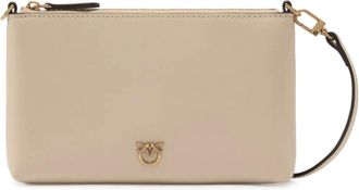 Pinko Pinko, Femme, Sacs, Beige, Taille: ONE Size Flat Horizontal Mini