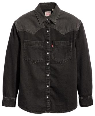 Levi's Damen Teodora Western Shirt Blacks, Off to The Ranch 2, S