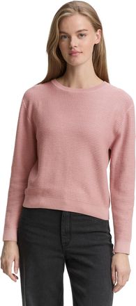 Tom Tailor Damen 1047882 Strickpullover mit Rundhalsausschnitt, 11014-Antique Rose, XXL