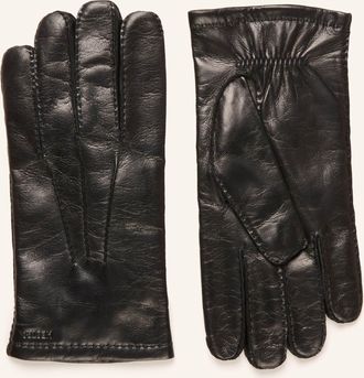 Hestra Lederhandschuhe Edward schwarz