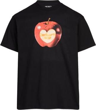 Carhartt Work in Progress T-shirt imprim&eacute; pomme &agrave; logo en coton