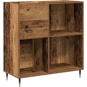 vidaXL Schallplattenschrank mit Regal Artisan-Eiche 85 x 38 x 89 cm vidaXL