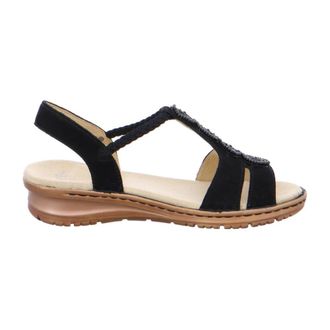 Ara Luxuri&ouml;se Schwarze Sandale mit Mittelfu&szlig;st&uuml;tze - - Shoes - Damen - Schwarzk - 36 EU
