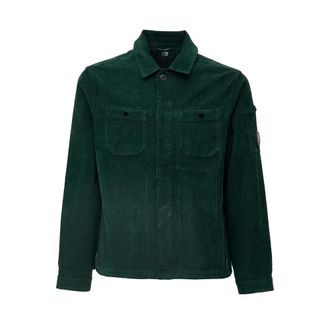 C.P. Company Corduroy Overshirt - - Shirts - Herren - Gr&uuml;n - L