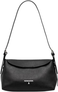 Patrizia Pepe Sac à bandoulière Never Complete Media en cuir Art. 8B0256L148, Noir