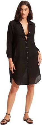 Seafolly Damen Hemd Longshore Cover Up