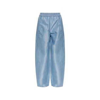 Emporio Armani Jeans mit elastischem Bund und weitem Bein - - Jeans - Damen - Blau - M