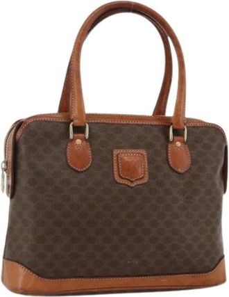 Celine Sac &agrave; main en toile Pre-owned - Femme - Pre-owned - Brun - Taille: ONE Size