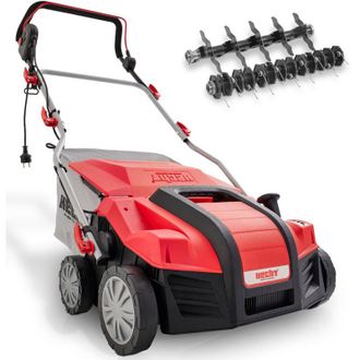 Hecht Vertikutierer Rasenl&uuml;fter Elektro 38cm 55L Moosentferner Rasen Striegel Bel&uuml;fter