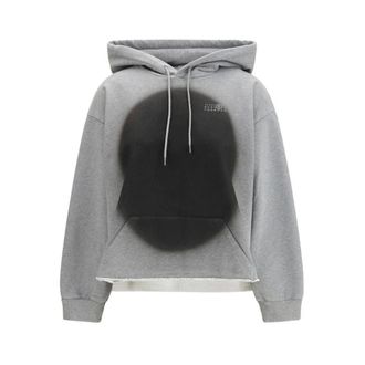 Maison Margiela Femme, Sweatshirts et sweats &agrave; capuche, Gris, Taille: 40 FR Sweat &agrave; capuche Imprim&eacute;