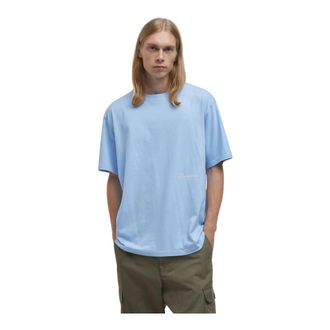 Barbour Oversized Grafik Tee Chambray-S - - Tops - Herren - Blau - M