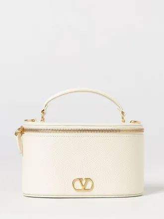 Valentino Garavani Mini sac Vanity en cuir grain&eacute; avec logo VLogo Signature