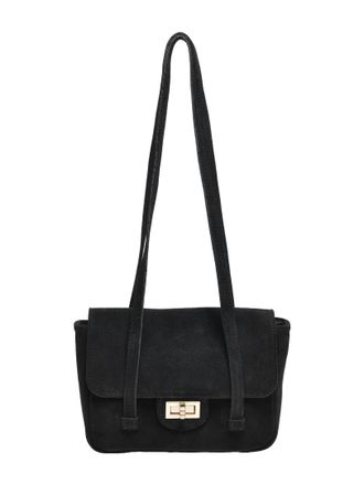 Anna Luchini Schwarz Rindsledertasche