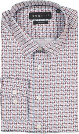 Bugatti Herren Hemd rot gemustert