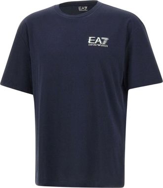 Emporio Armani T-shirt Visibility en jersey de coton - Homme - Tops - Bleu - Taille: XL