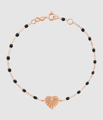 Gigi Clozeau Bracelet Coeur Lumière Diamants Or Rose