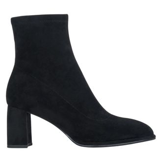 Estro & Luminara Stretch-Velours Stiefeletten - - Shoes - Damen - Schwarzk - 36 EU