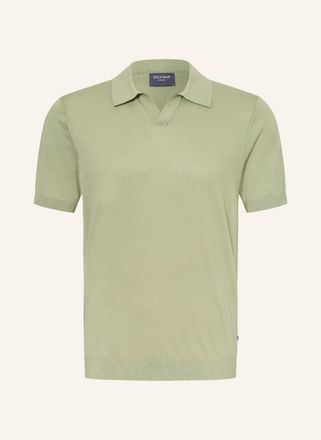Olymp Strick-Poloshirt gruen