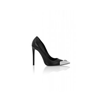 Philipp Plein Nappa Leder Dekollet&eacute; High-Heels Skull Strass - - Shoes - Damen - Schwarzk - 38 EU