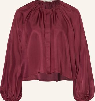 Lilienfels Lilienfels Satinbluse Aus Seide rot