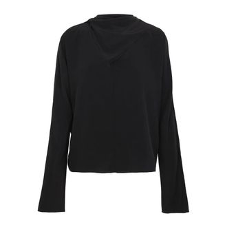 Cortana Sprechen- schwarze Seidenbluse- - - Blouses & Shirts - Damen - Schwarzk - XS