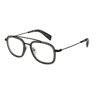 Yohji Yamamoto unisex, Accessoires, Gris, Taille: ONE Size Monture Optique Grise Style Aviateur