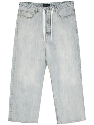 Balenciaga Jeans mit weitem Bein - Blau