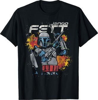 Star Wars Jango Fett Hero Blasters Mandalorian Prequel T-Shirt