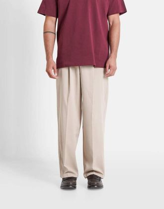 Sixth June Elegante, verstellbare Hose in Beige-Neutral