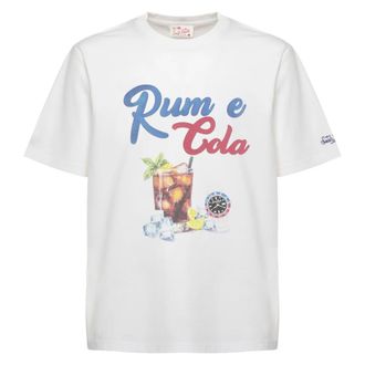 Saint Barth Homme, Tops, Blanc, Taille: M T-shirt Portofino